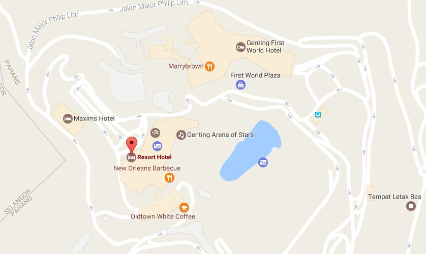 Genting Highland Malaysia Map