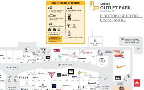 Mitsui Outlet Park KLIA, factory outlet mall near KLIA & klia2